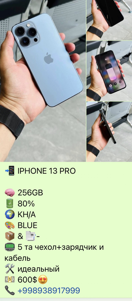 Iphone 13 pro 256 blue 80% KH/A Iphone 13 pro 256 blue 80% KH/A Iphone