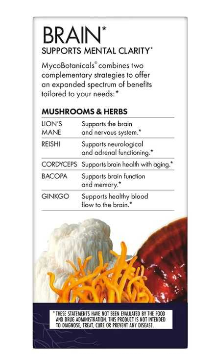 Host defense Mushrooms Mycobotanicals 60 капсул