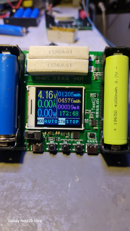 Тестер ёмкости аккумуляторов Li-ion 18650