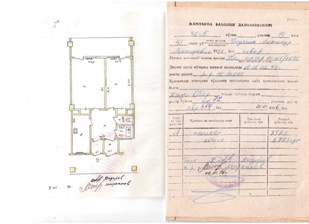 Продажа кв Ц-5 2ком/2/9 52м2 Выкупной вариант. 65.000 у.е Галерейка
