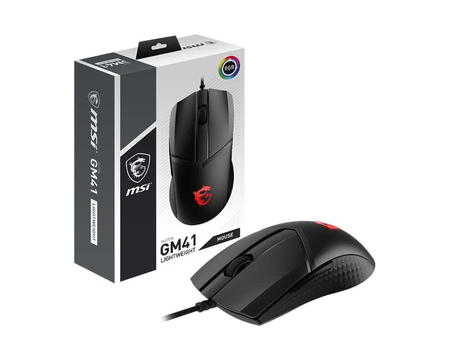 Игровая мышь с подсветкой Gaming Mouse RGB MSI Clutch GM41 Lightweight