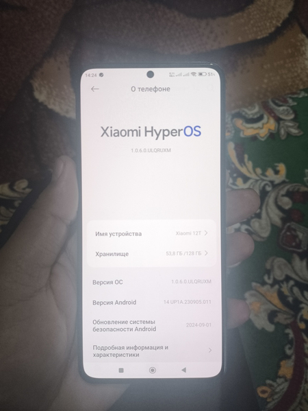 Xiaomi 12T 8/128gb 5G каробка жок