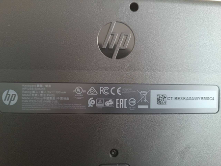 HP Slim USB Keyboard and Mouse - Black
