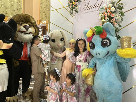 Bolalar animator mishkalari roddom, tugʻilgan kun va toʻylar uchun