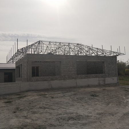 Том навес парник суртоклар курамиз кантинер профиллардан