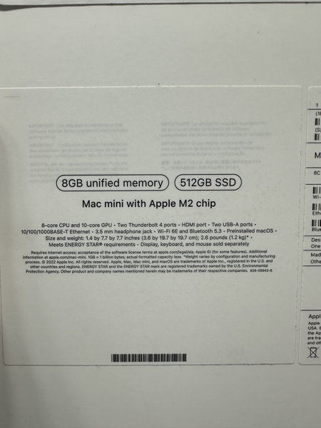 Apple Mac Mini M2 8/512gb