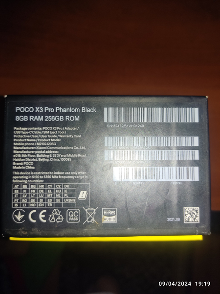 POCO Poco X3 Pro 8+3/256GB
Metal Bronze eng chiroyli rangi
Hamma joy