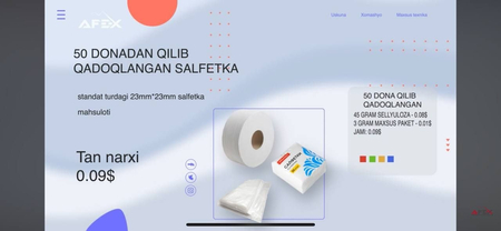 Salfetka ishlab chiqarish uskunasi. Stanok