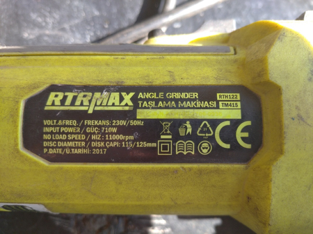 RTRMAX 125mm balgarka ishchi xolatda   балгарка рабочий состояние отли