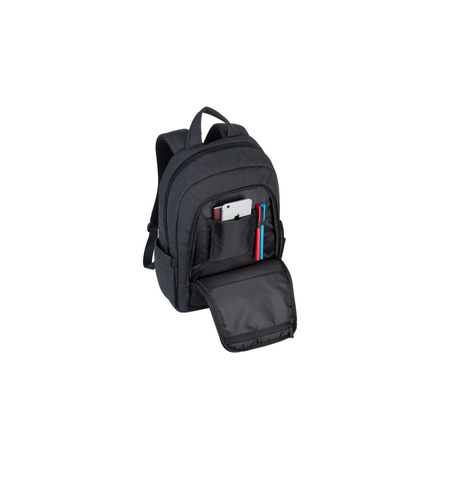 ^Рюкзак RIVACASE 7560 black Laptop Canvas Backpack 15,6
