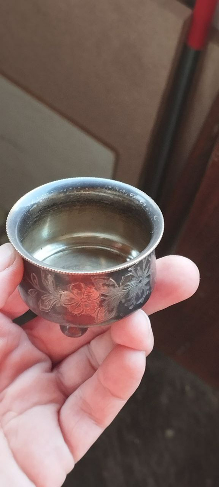 Солонка. Серебро