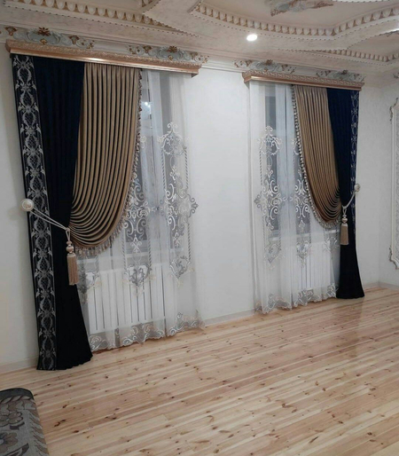 Parda tikamiz . Karniz metiri 50 mindan 100min gachon