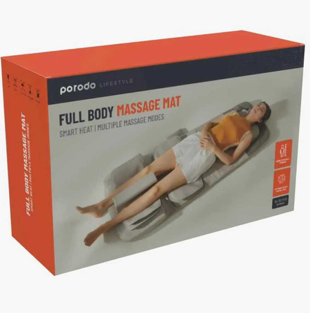 Матрас для массажа всего тела Porodo Smart Heat & MultipleMassage.