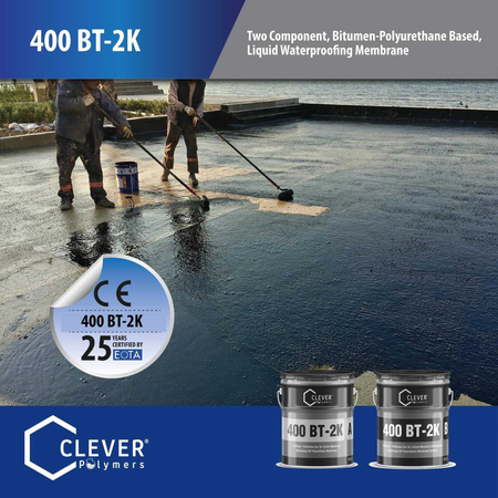 Clever Polymers 400 BT 2K Битумно полиуретановая гидроизоляция
