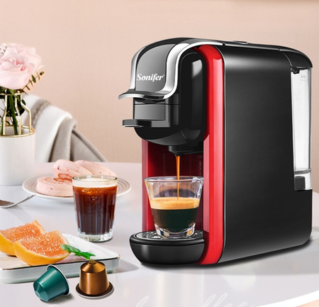 Кофемашина 3в1 Sonifer SF-3547 Nespresso, Dolge Gusto, Coffe powder