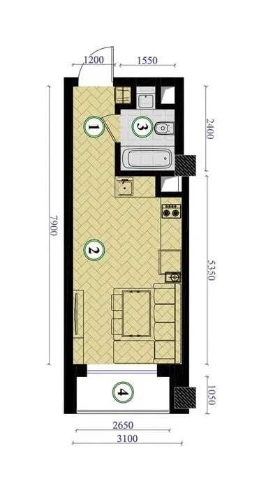 ЖК Black Tower 1 комнатная Коробка 28м2 8 роддом ориентир Better Best