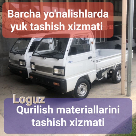 O’zbekiston bo’ylab 500kg 15tonna yuk tashish yetkazib berish