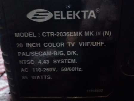 Телевизор ELEKTA Япония Смотрите 5 фото Читайте описании