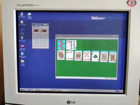 Ретро компьютер Pentium 1 для коллекции