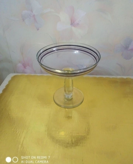 Конфетница стеклянная