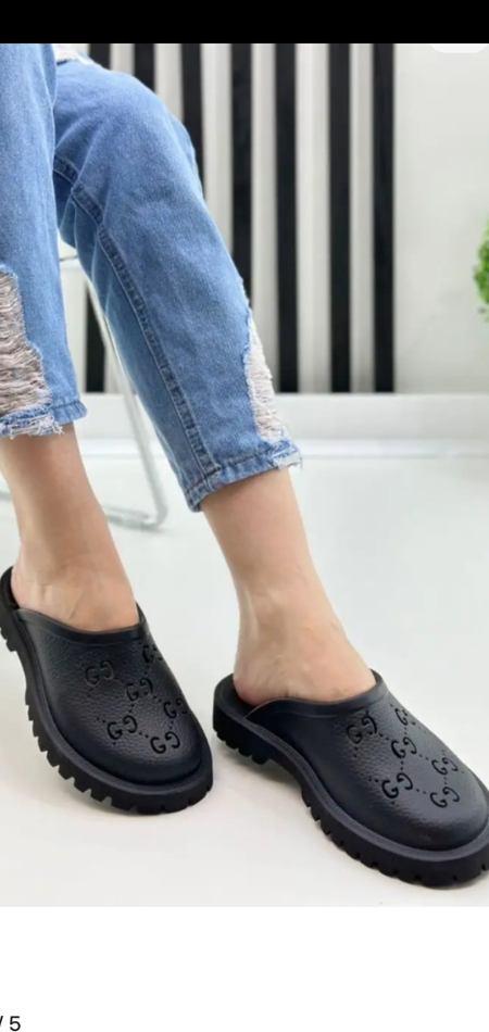 Gucci сабо белые