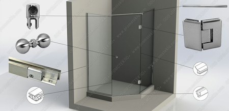Душавая кабинка на заказ Z-D KOMFORT Glass