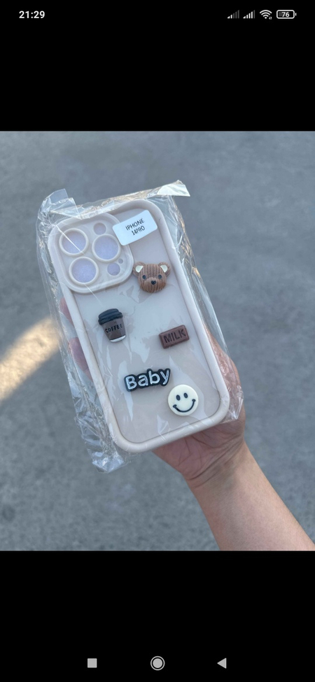 Yengi oq rangli chexol iPhone 14 pro uchun