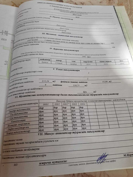 Яанги хает Cурум МФЙ 6 сотих уй бор