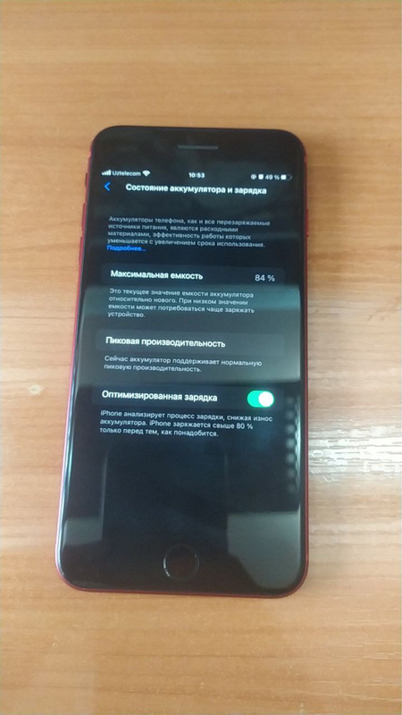 Assalomu allekom iphone 8 pllus rangi qizil yomkist 84%  tel faqat ola