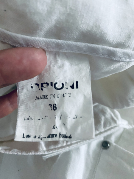 Брюки Brioni. Made in Italy. Белый лён. Состояние хорошее.