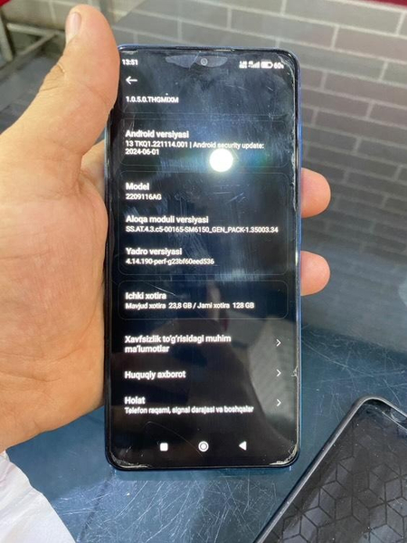 Redmi Not 12Pro ishlashi yaxshi