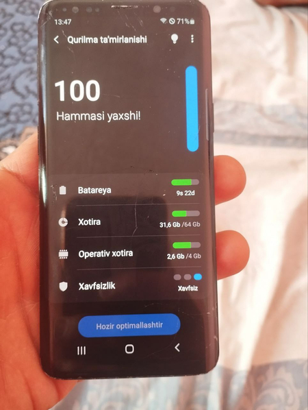 Samsung S9 sotiladi yoki obemga