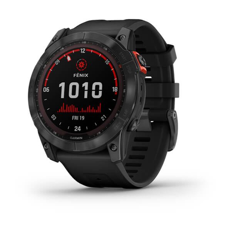 Смарт-часы Garmin Fenix 7X Solar Slate Gray Black Band