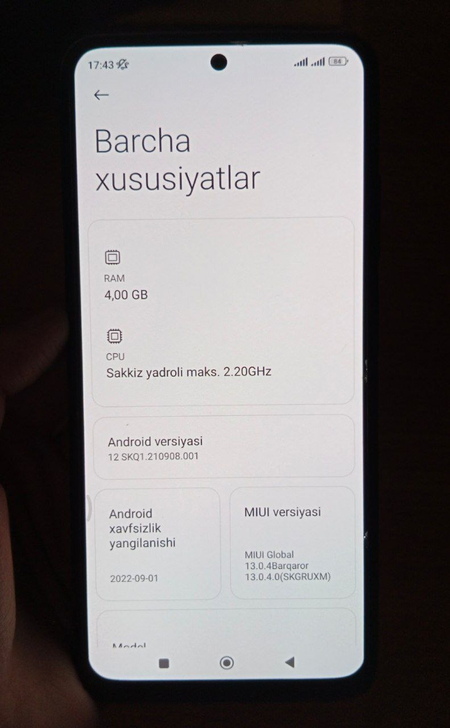 Redmi Note 10 sotiladi