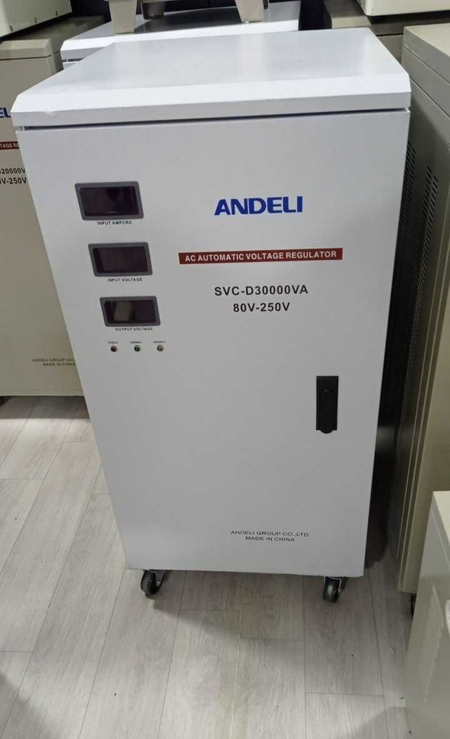 Стабилизаторы напряжения Andeli stablizator 30.000
Модель
SVC-30000VA-