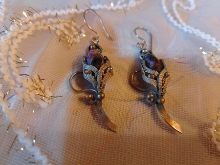 Серьги из мельхиора