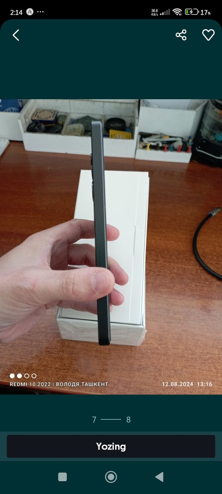 Redmi note 13 pro 1 kun oldin ocdim karopkadan 10/ 128