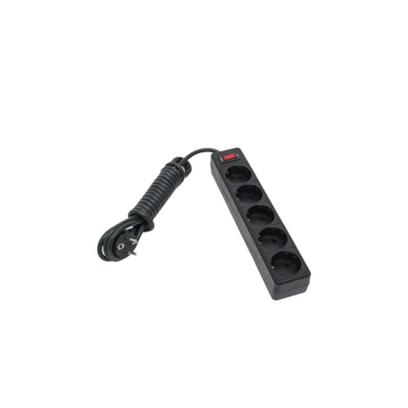 Сетевой фильтр AVT / Черный / 1.8м, 3м, 5м / 10 А / 5 шт.