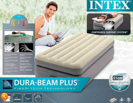 Надувной крават-191х99х51 см. Intex-64162. Доставка бесплатно