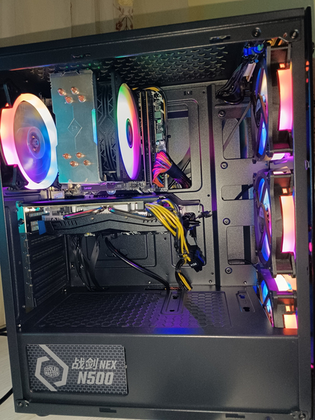 Мощный комплект для игровой сборки i5 12400f RX580 8gb 16gb ozu  512gb