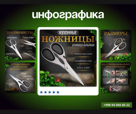 Инфографика для Uzum, WB / Uzum, WB uchun Infografika
