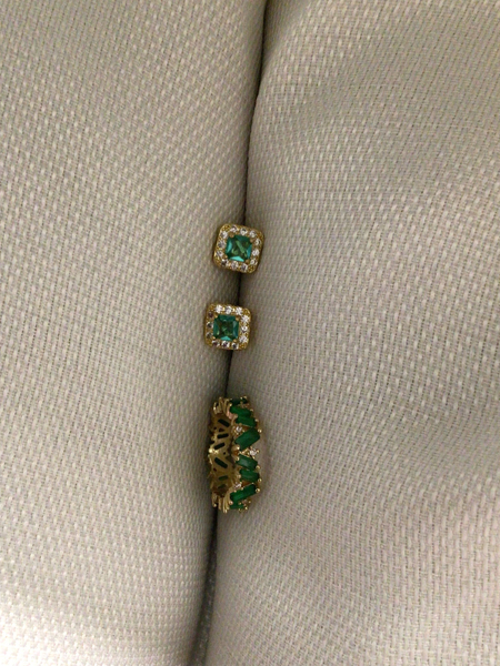 komplekt сережка и кольцо