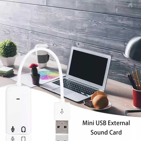 Новый в упаковке Внешная звуковая карта usb