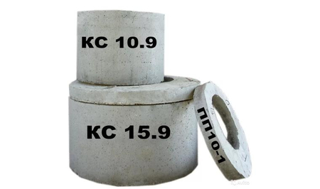 ЖБИ кольца для колодцев КС10-9 КС15-9 КС20-9, ККС,
