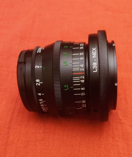Юпитер-8 50mm f/2.0 с адаптером M39-NEX Sony e