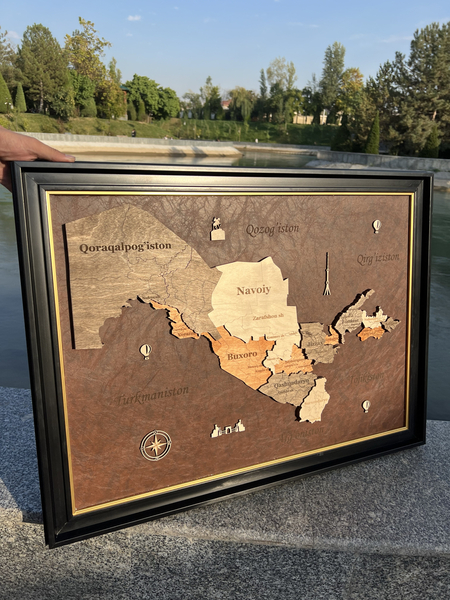 3D O’zbekiston xaritalari
