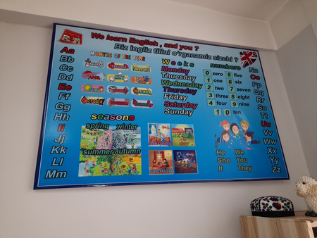 Ingliz tili plakat maktab uchun