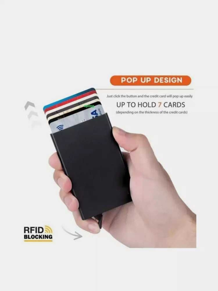 Kartalar uchun metal quti - NFC - nurlaridan himoyalangan