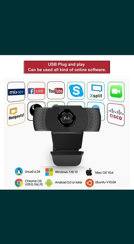 Usb Веб-камера Full HD 1080P Новая