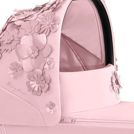Коляска Cybex Priam 2в1 Rose Gold шасси + Люлька Simply Flowers